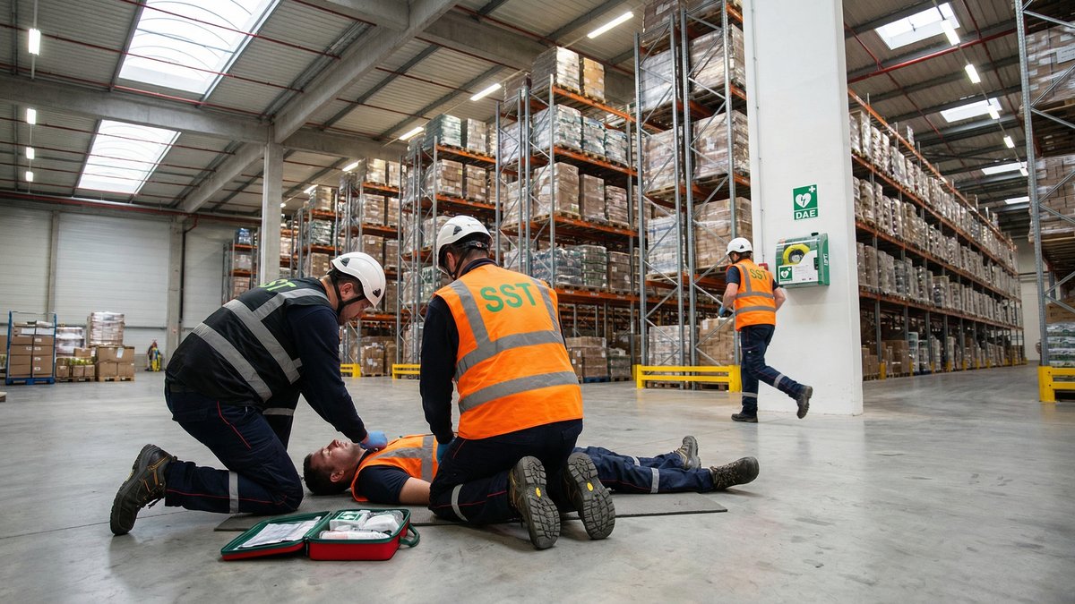 SST en entrepôt logistique : organiser des secours vraiment efficaces